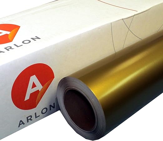 Amazon.com: 24" x 30 Ft Roll of Gold Metallic Arlon 5000 Vinyl for ...