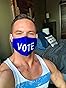 Amazon.com: 100% Cotton Ballot Blue Vote Washable Face Mask : Clothing ...