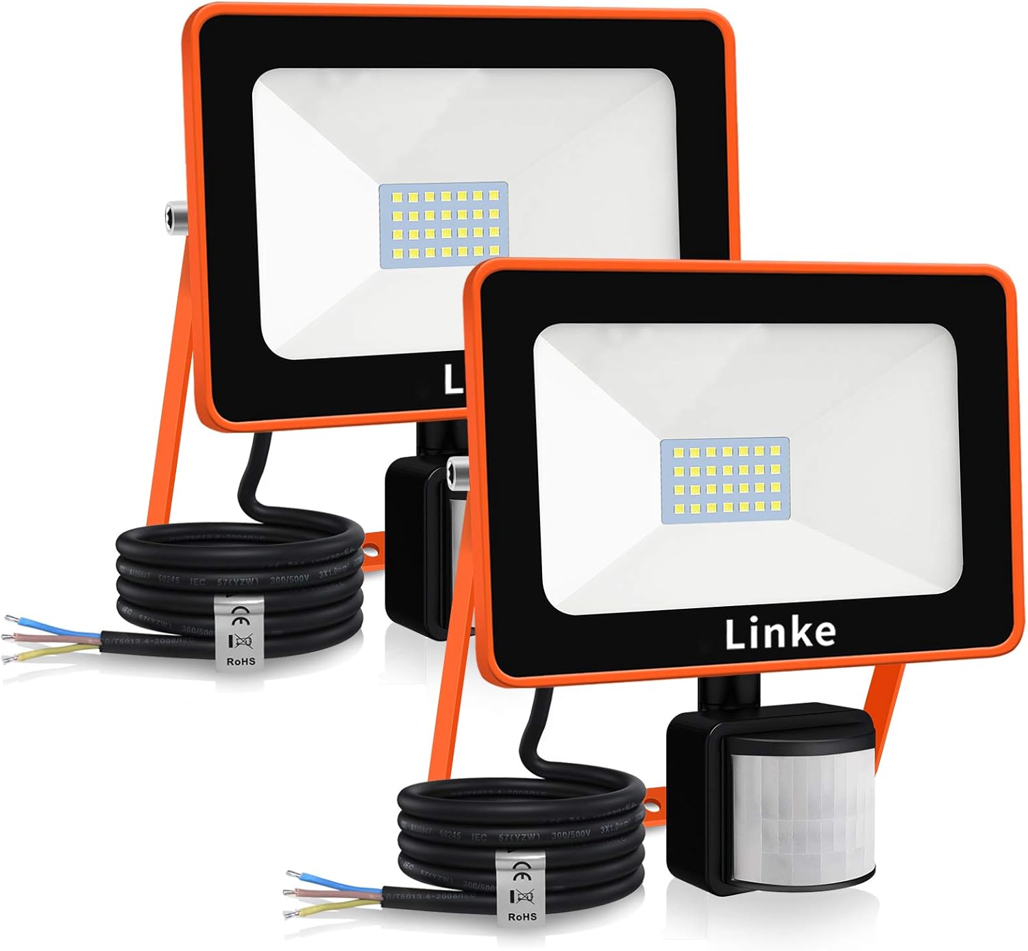 Linke 25W Security Light Sensor Motion, Upgraded 28PCS LEDs PIR ...