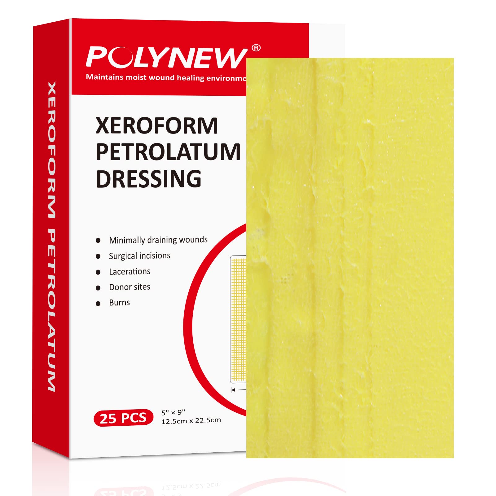 Mua Xeroform Petrolatum Dressing 5"x9", 25 PCS Non-Adherent Gauze for ...