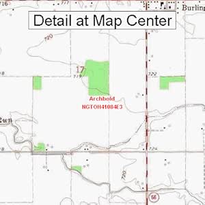 Amazon.com : USGS Topographic Quadrangle Map - Archbold, Ohio (Folded ...