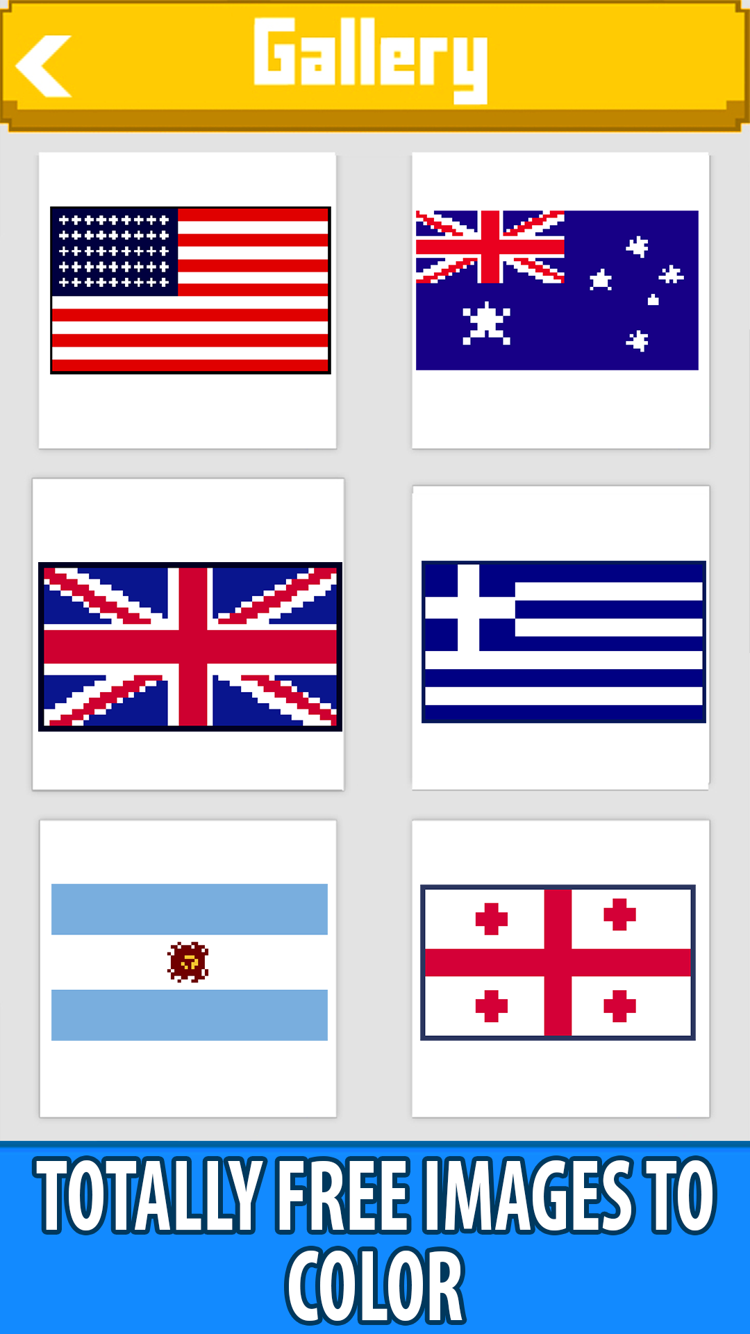 Flags Pixel Art - Paint by Number, Sandbox Coloring Book:Amazon.in ...