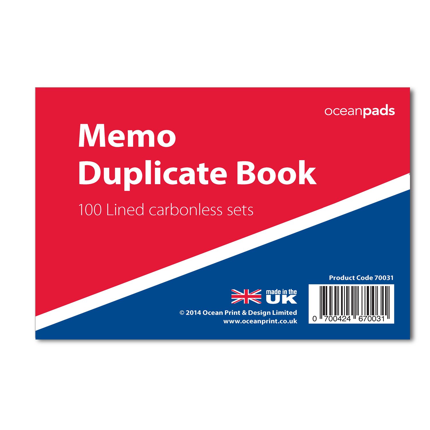 NEW - Memo Duplicate Carbonless Ruled Book, A6 148 x 105mm, 2-Part ...