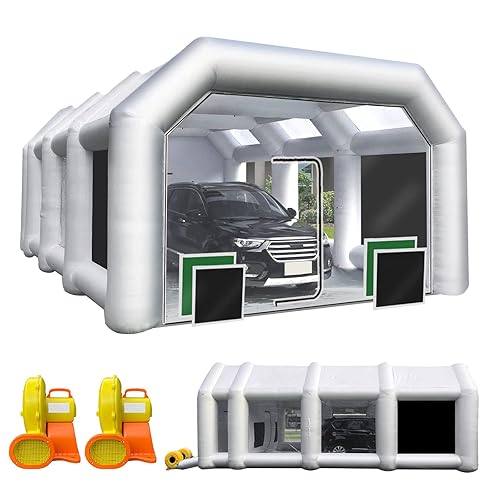 Inflatable Paint Booth 30x20x13FT Portable Paint Booth with 1100+950W ...