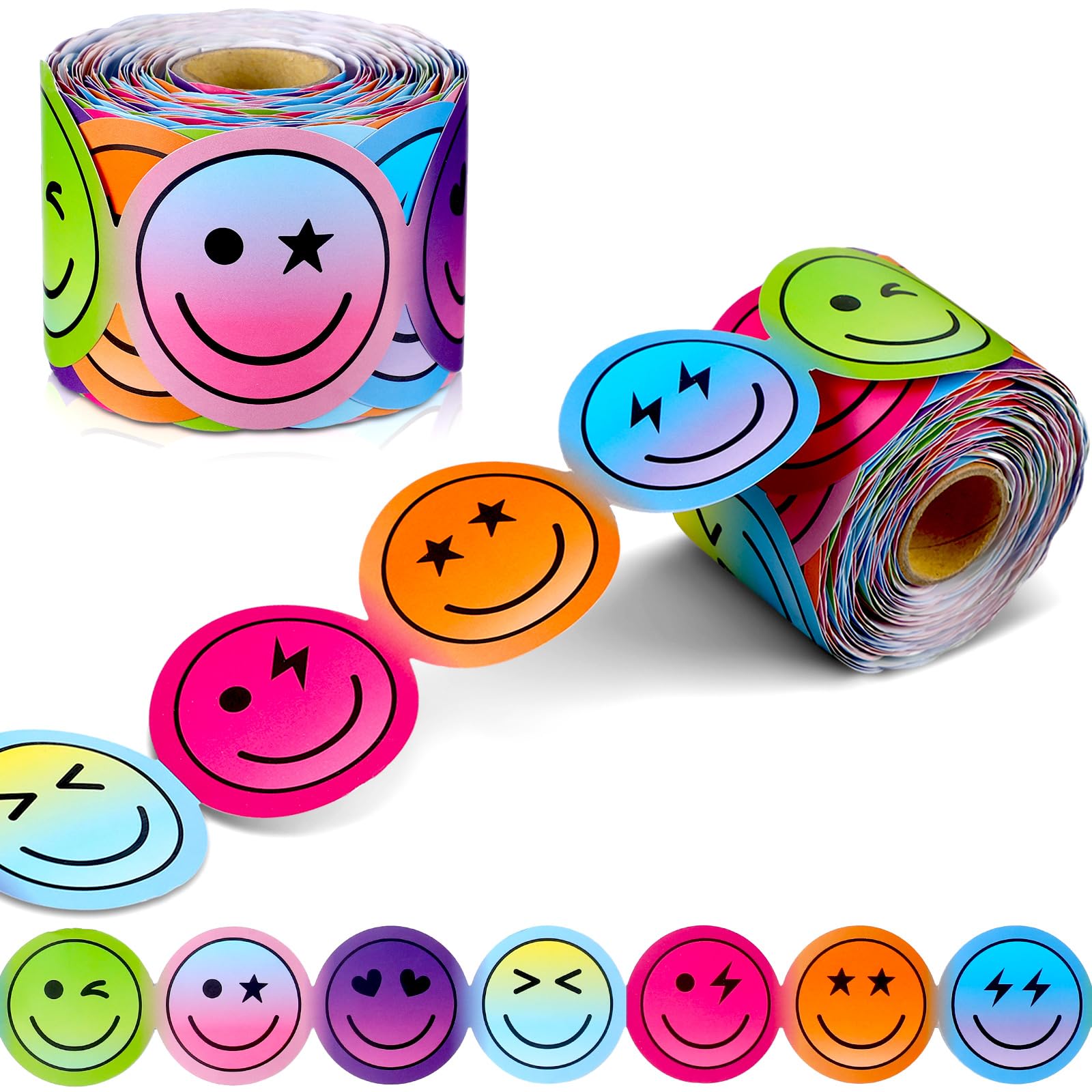 Zonon 65 Feet Happy Face Bulletin Board Border Colorful Smile Bulletin ...