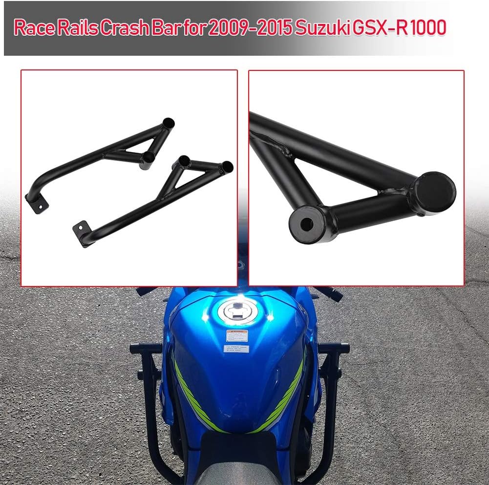 Amazon.com: Motorcycle Black Steel Highway Race Rails Stunt Cage Crash ...