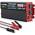 Amazon.com: OLTEANP 1000 Watt Power Inverter 12V DC to 110V/120V AC Car Inverter with LCD Screen ...