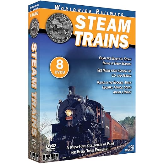 Amazon.com: Steam Trains 8-DVD Collection: -, Railway Productions, DUKE ...