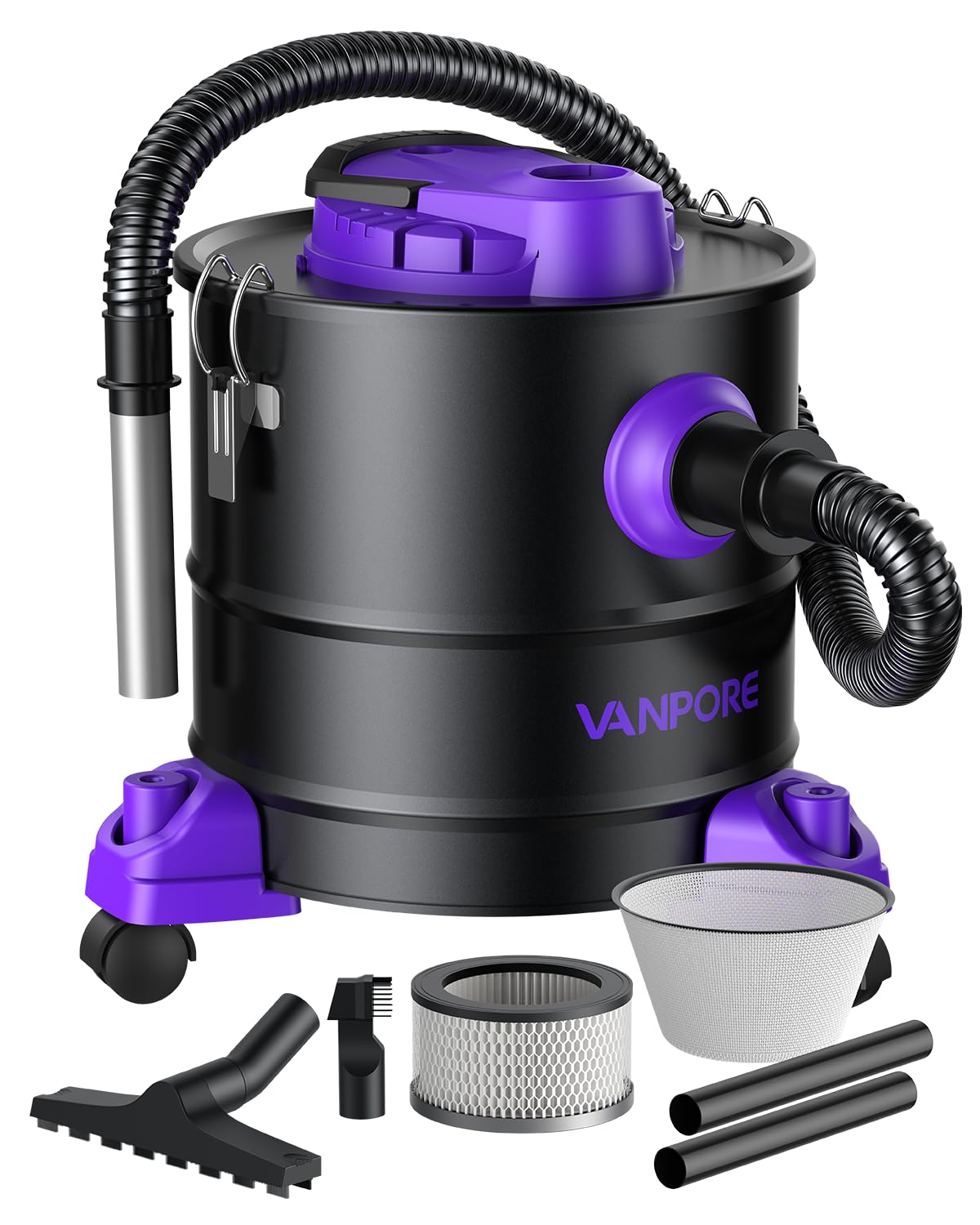 VANPORE Ash Vacuum for Pellet Stoves: 5.2 Gallon Fireplace Ash Vac with ...