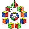 Roxenda Speed Cubes, [10 Pack] Speed Cube Set - 2x2x2 3x3x3 2x2x3 ...