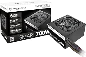 Amazon.com: Thermaltake Smart 700W 80+ White Certified PSU, Continuous ...