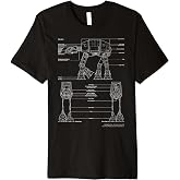 Amazon.com: Star Wars ATAT Schematic Poster T-Shirt : Clothing, Shoes ...
