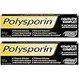 Polysporin Complete first aid antibiotic Ointment (pack of 2) : Amazon ...