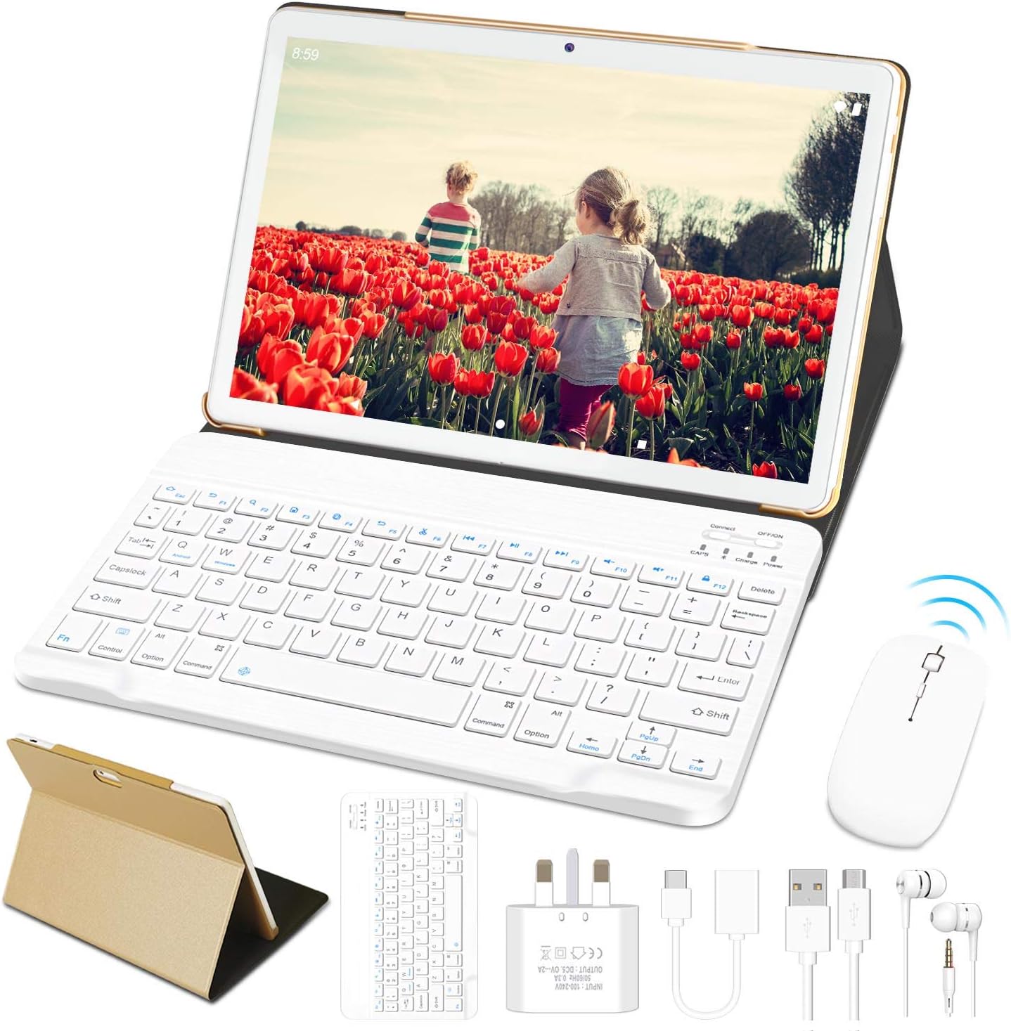 10'' Tablet Android 9.0 Pie OS GOODTEL G3 Tablets with Quad-Core 4GB ...