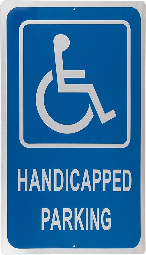 Amazon.com: Juvale Handicap Parking Sign - No Parking on Reserved Space ...