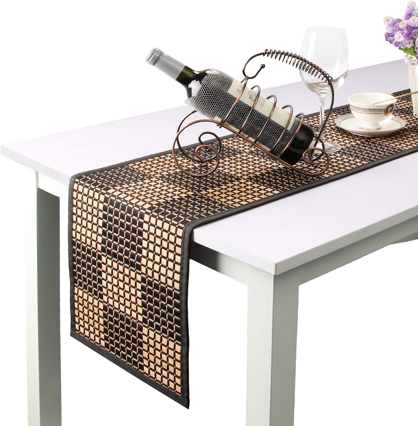 Amazon.com: MARSCOOL Bamboo Placemats and Table Runners for Dining ...