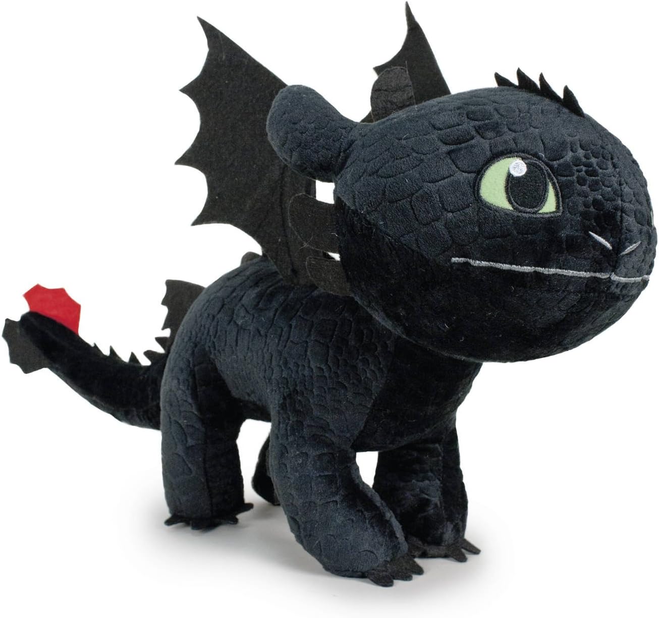 HTTYD Dragons Peluche Drago Sdentato Toothless Nero qualità Super Soft 11'80"/30cm (Coda di 40 ...