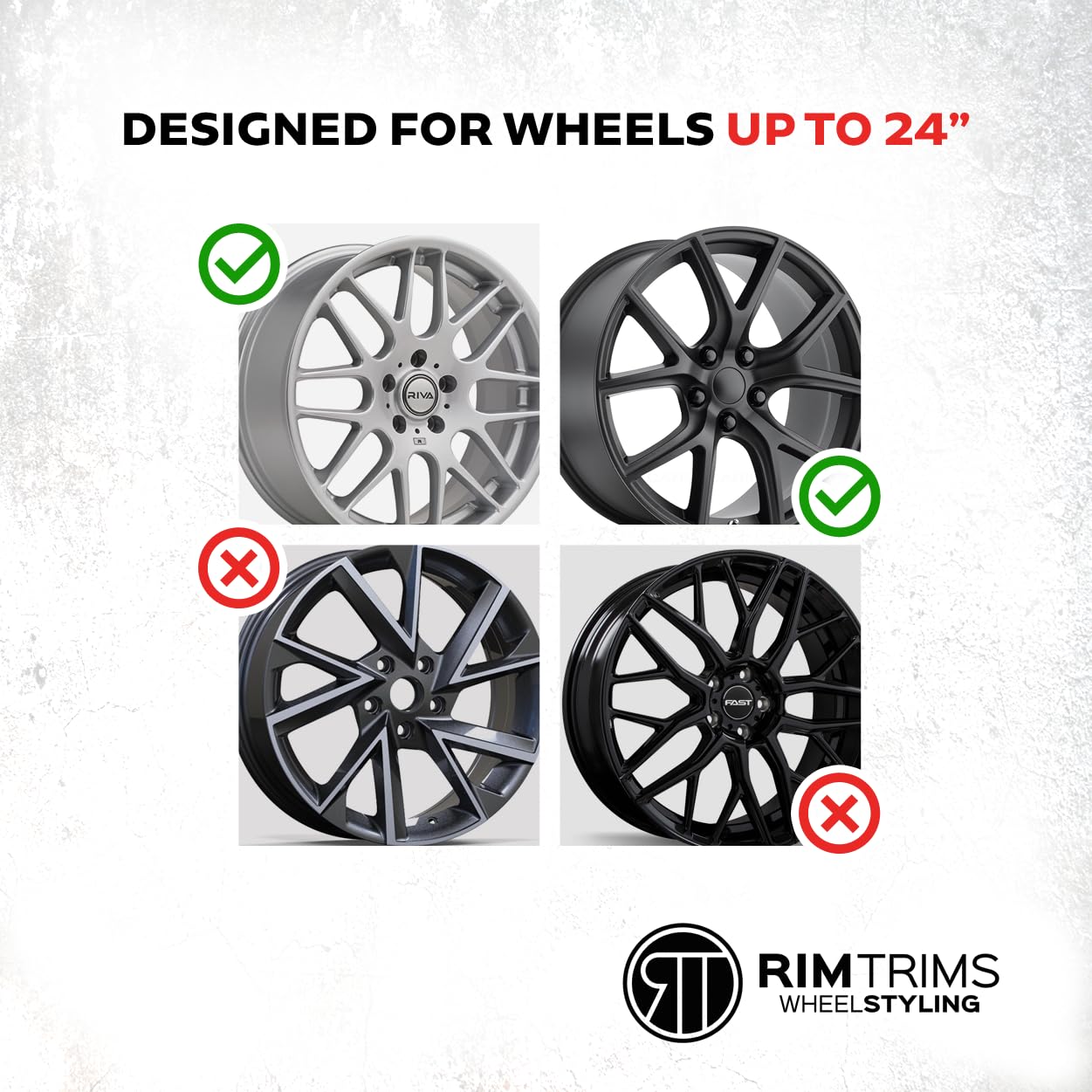 Mua 1/4 Inch Wide Wheel Rim Protectors | Curb Rash Rim Protector | Set ...