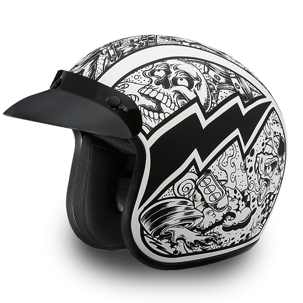 Mua Daytona Helmets 3/4 Shell Open Face Motorcycle Helmet [Graphics ...
