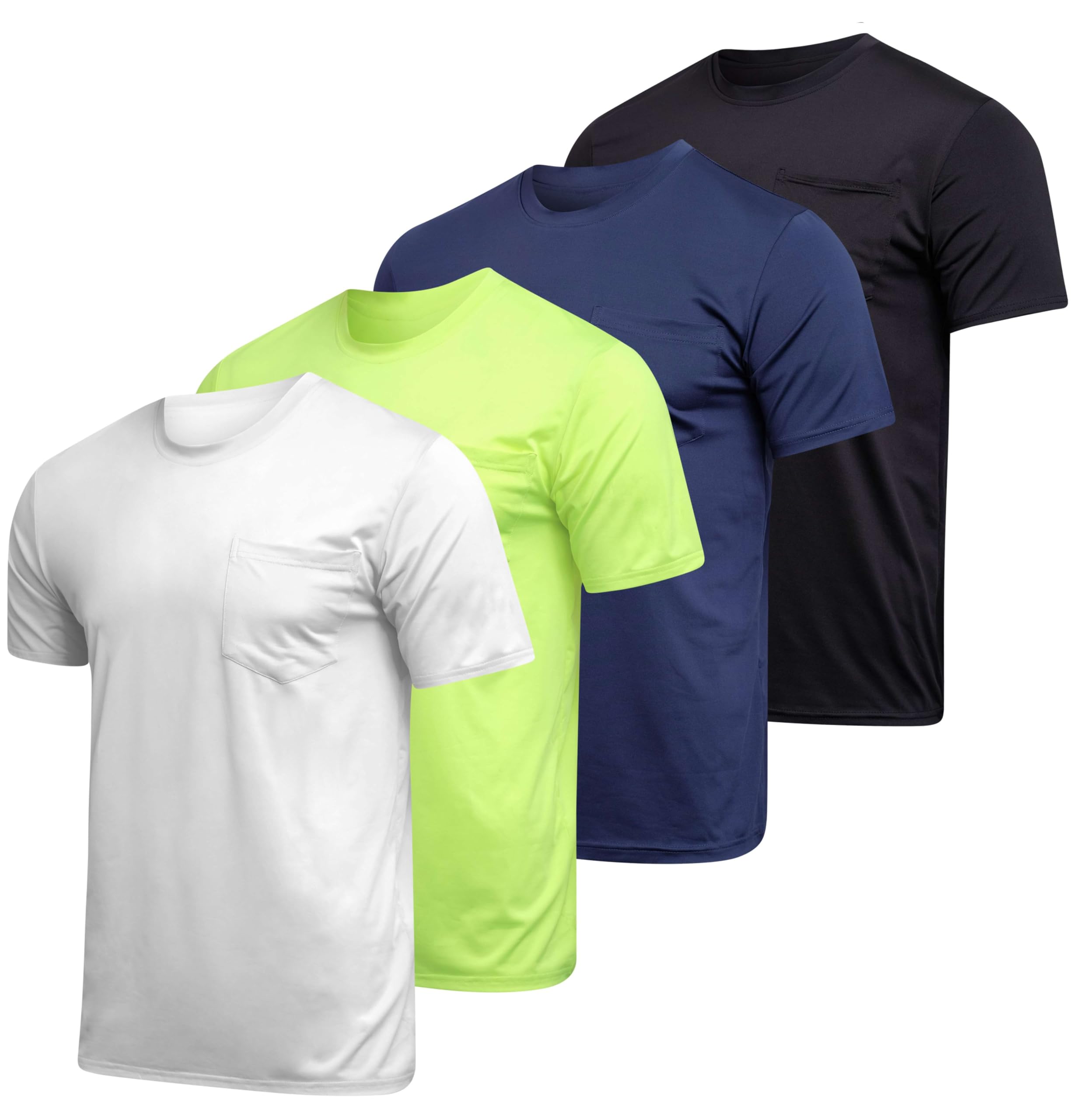 Mens Quick Dry Dri Fit Moisture Wicking Active Wear Workout Running ...