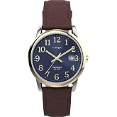 Amazon.com: Timex Men's Easy Reader 35mm Watch - Black Strap Blue Dial ...