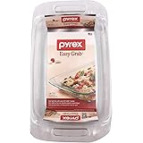 Amazon.com: Pyrex 3 Quart 2.85L Easy Grab Oblong Atlantic Blue: Home ...