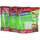 Amazon.com: Covermate Stretch-to-fit Food Covers 1pk plus Convenient ...
