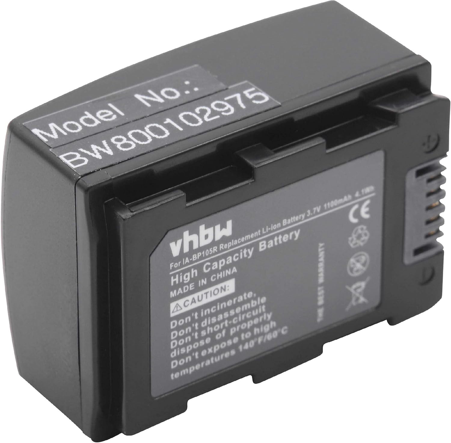 Batteria LI-ION per SAMSUNG SMX-F50, HMX-F50BN, HMX-F90, SMX-F50BP, SMX ...