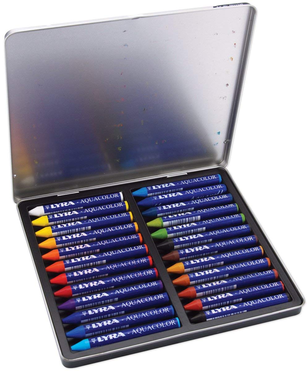 Mua Aquacolor Wax Crayons - 24 Water Soluble Crayons for Professional ...