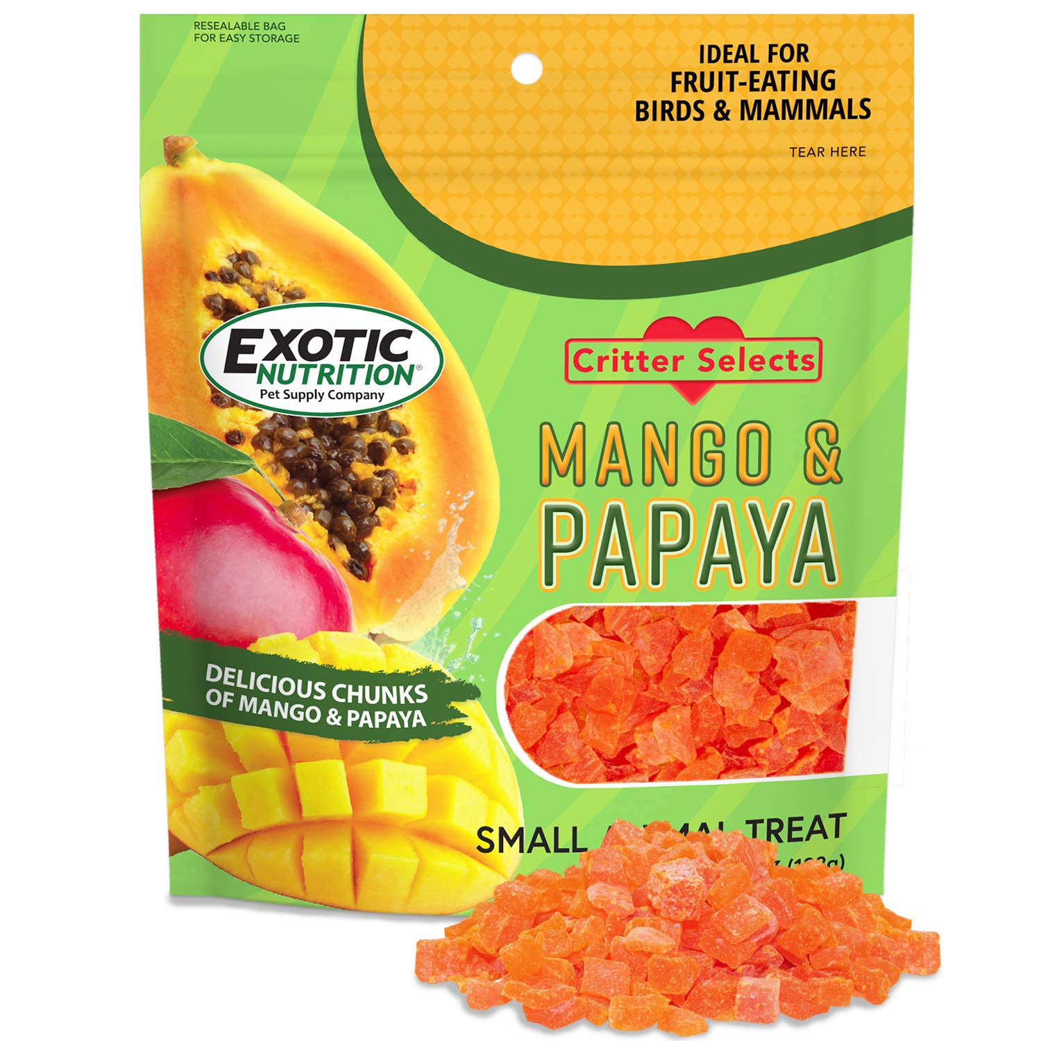 Mango & Papaya Treat (4.5 oz.) - Healthy Treat for Small Animals ...