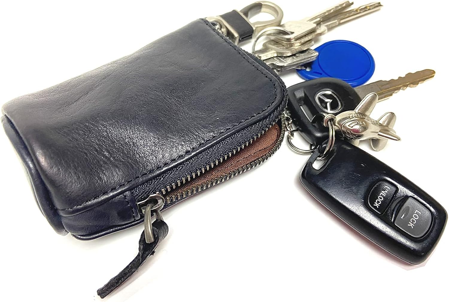 RARESTAN Leather Key Pouch Car Key Case Leather Key Holder Smart Key ...