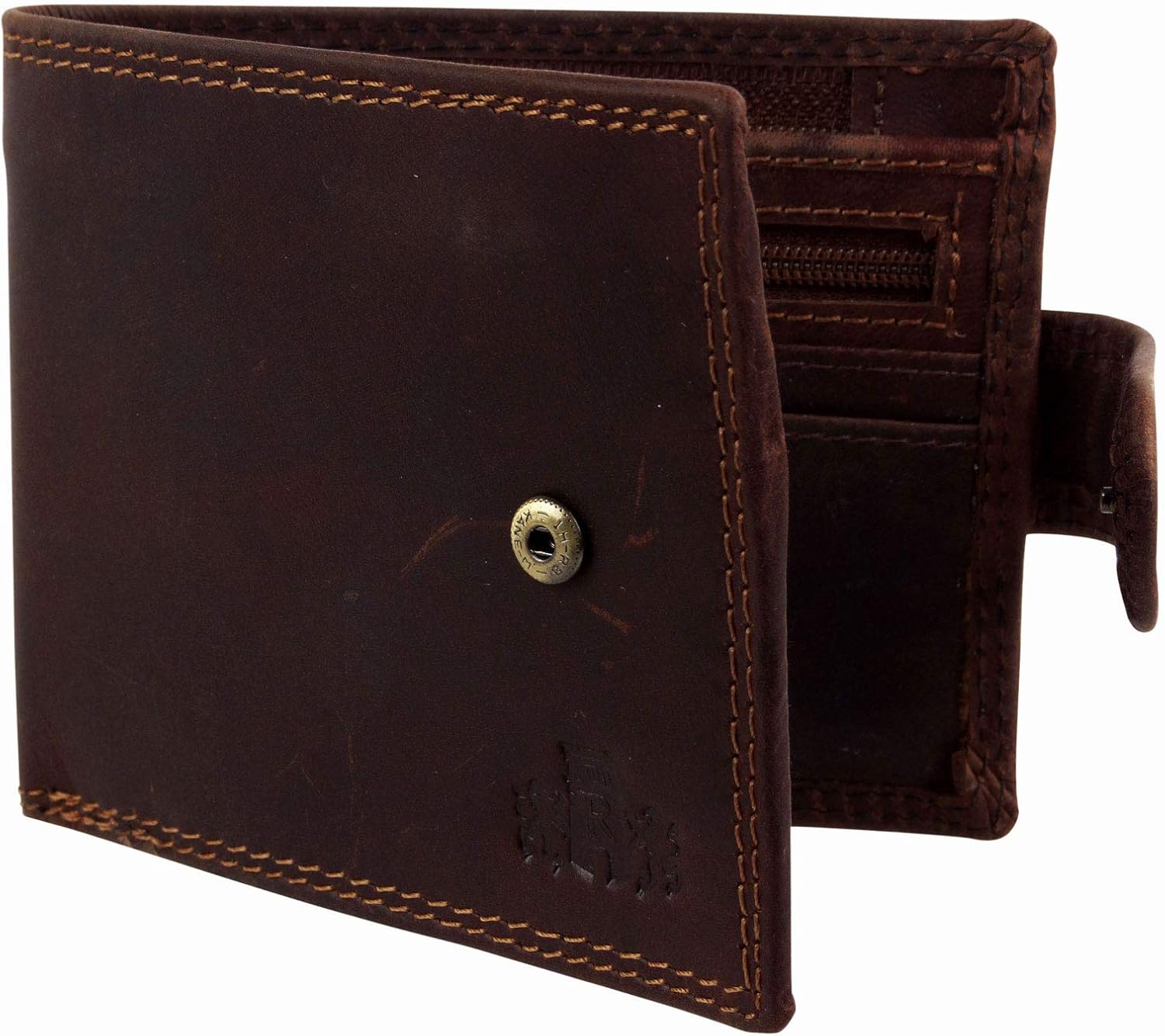 Rowallan of Scotland Mens Bi-Fold Tabbed Hunter Wallet (Cognac) – BigaMart