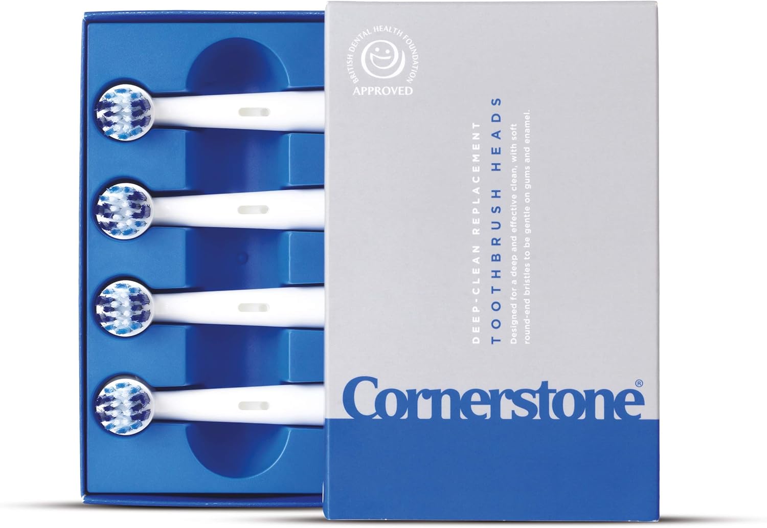 Cornerstone Brands Deep Clean Toothbrush Heads, 4-Units – BigaMart