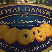 Royal Dansk Danish Butter Cookies 4 Pound Tin: Amazon.co.uk: Grocery