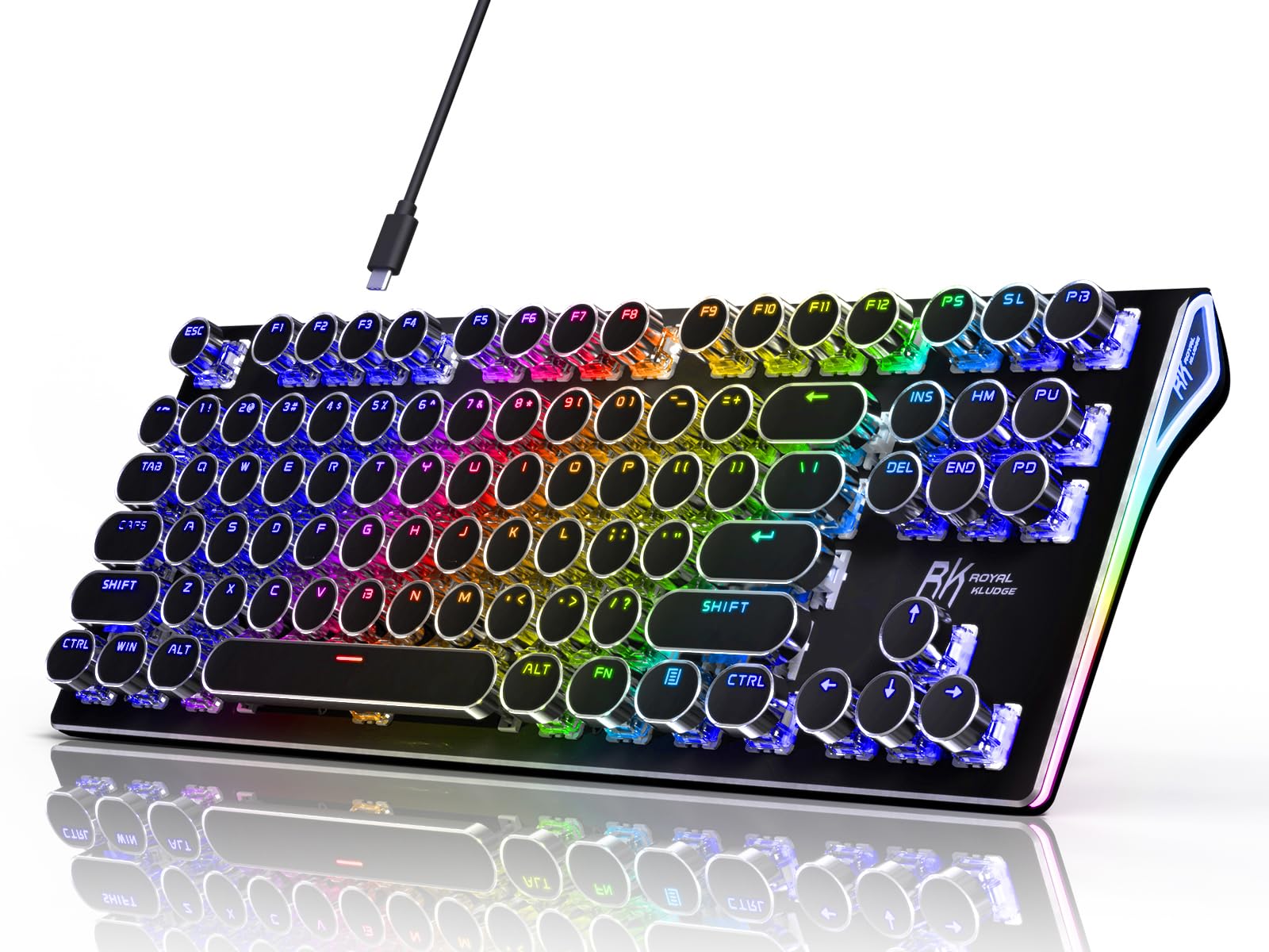 Mua RK ROYAL KLUDGE S87 Typewriter Mechanical Keyboard, Hot Swappable ...