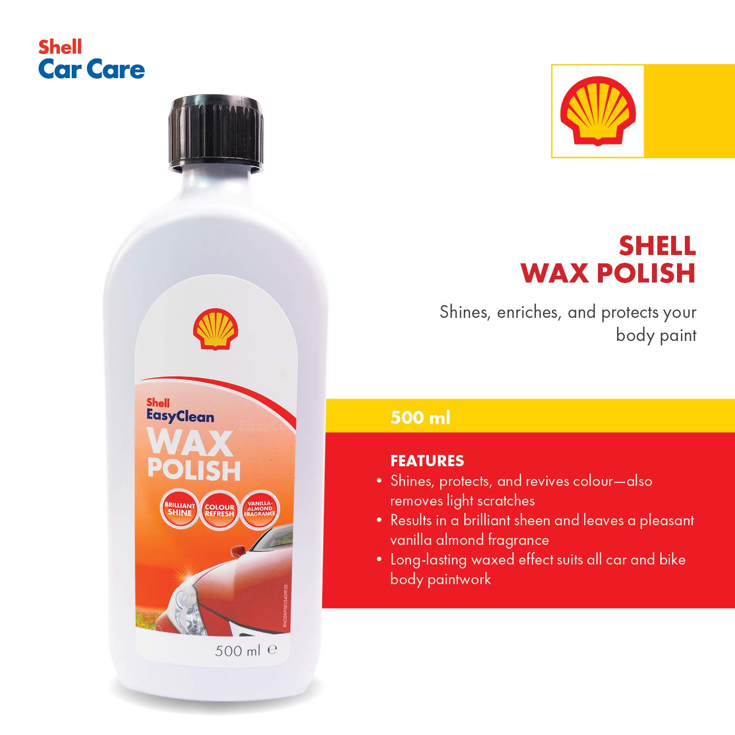 Shell Wax Polish 500 mL: Amazon.in: Car & Motorbike