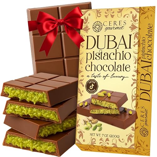 Dubai Crispy Knafeh Chocolate Pistachio Bar 7oz | Famous Dubai Kunafa ...