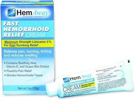 Amazon.com: HemAway Fast Hemorrhoid Relief Cream 1 oz: Health ...