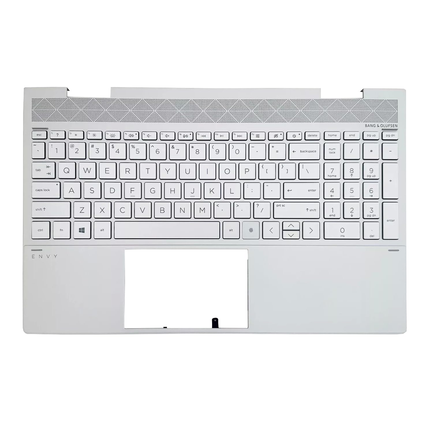 wzqrps Replacement Laptop Upper Case Palmrest Backlit Keyboard Assembly ...