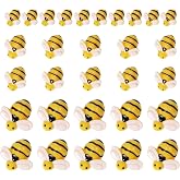 Amazon.com: 45 Pcs Tiny Resin Bees Small Plastic Bumble Bee Decor Honey ...