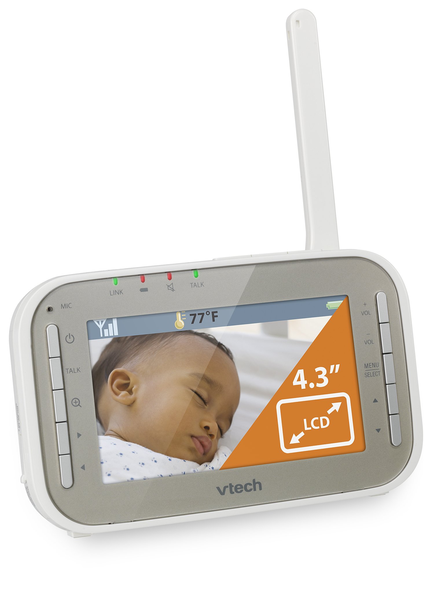 VTech VM343 Video Baby Monitor with Automatic Infrared Night Vision ...