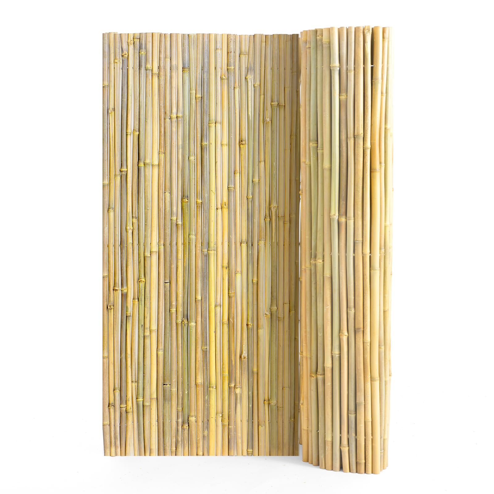 VEVOR Natural Rolled Bamboo Fence, Eco-Friendly Bamboo Privacy Fence 6 ...