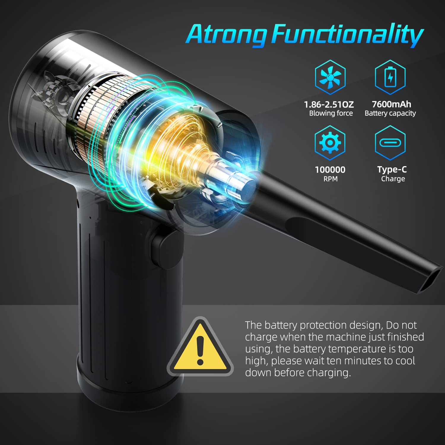 Mua Compressed-air-dusters-electric-duster-100000RPM- air Blower for Computer - No Compressed ...