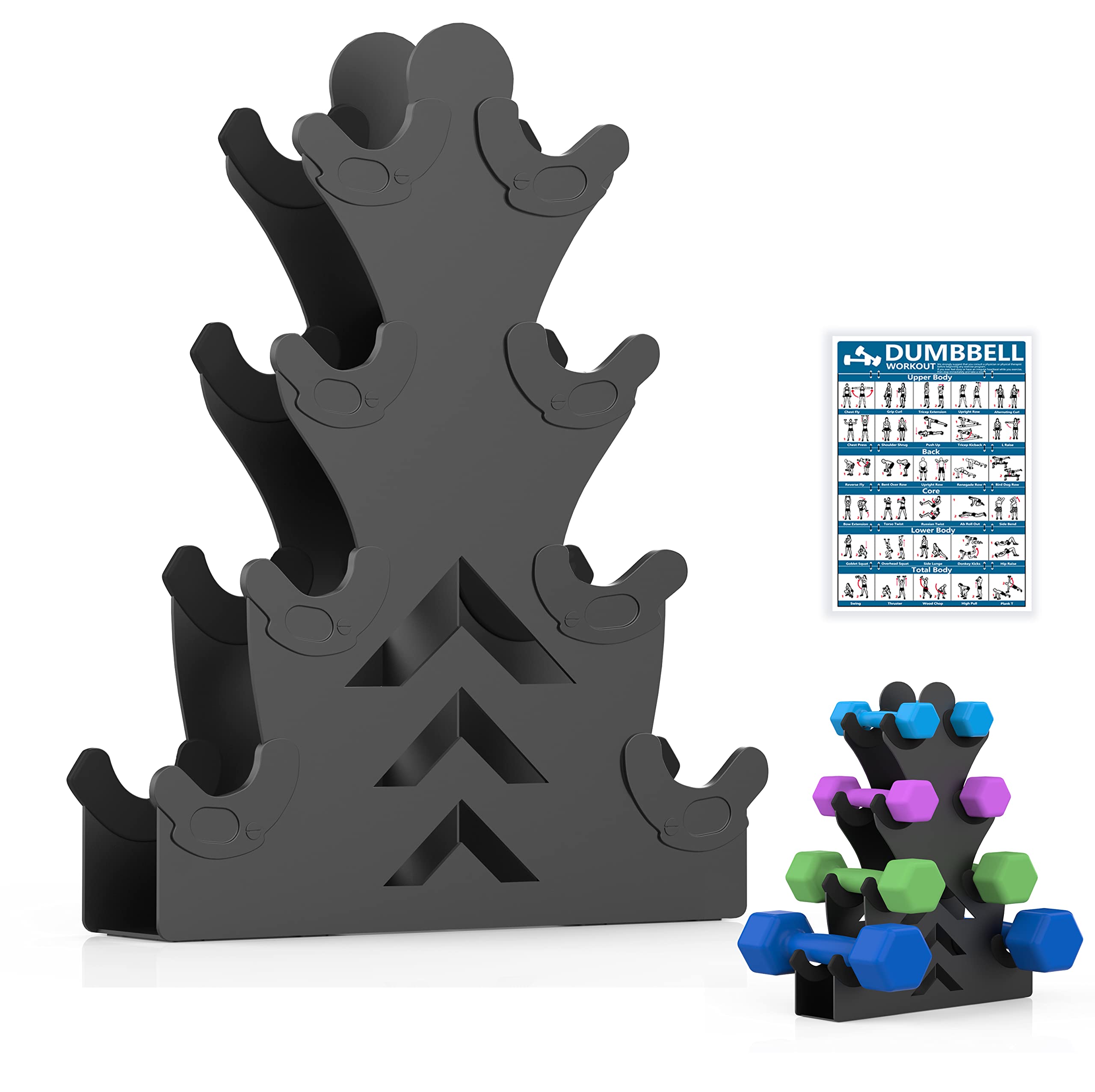 Dumbbell Storage Rack Weight Organizer Rack Only for Home Gym Weight ...