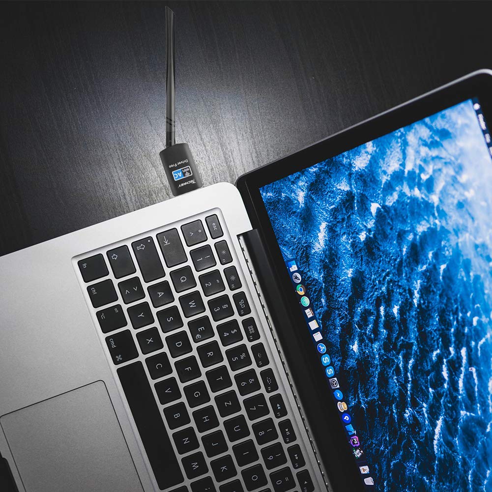 Mua WiFi Adapter 600mbps，Techkey Wireless USB Adapter Dual Band 2.4GHz ...