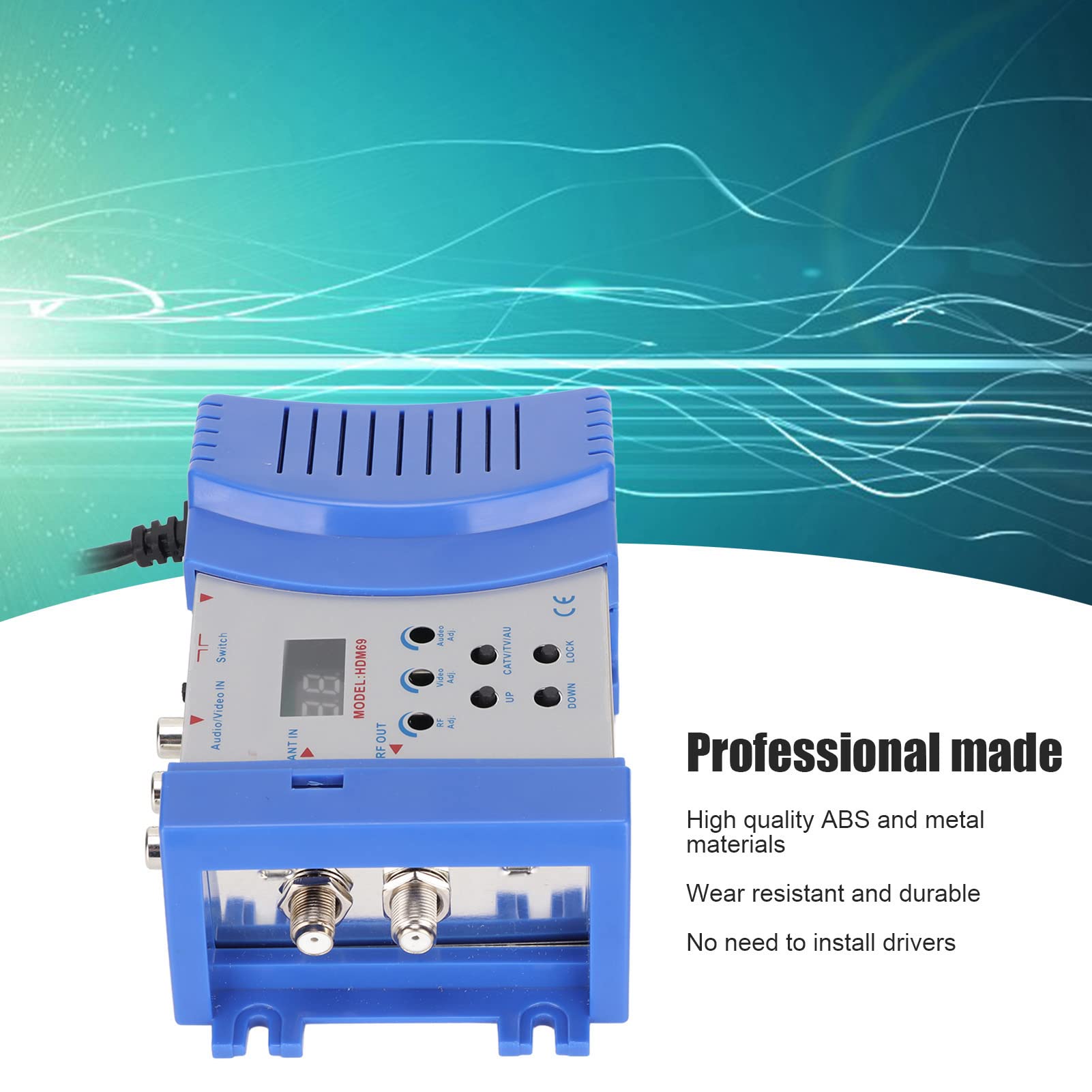 Mua Modulator RF Converter, /AV to RF HD Modulator, VHF UHF Demodulator Adapter Support PAL/NTSC ...