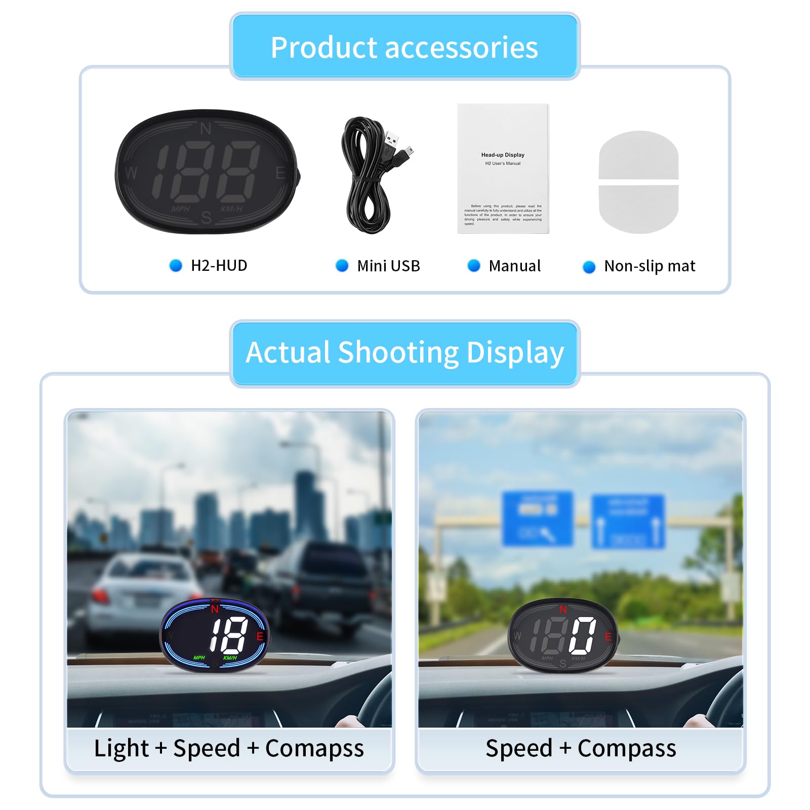 Mua Digital Speedometer, MPH and KMH Speedometer with GPS and Compass ...