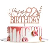 Amazon.com: Happy 90th Birthday Cake Topper-Gold Glitter Hello 90-90 ...