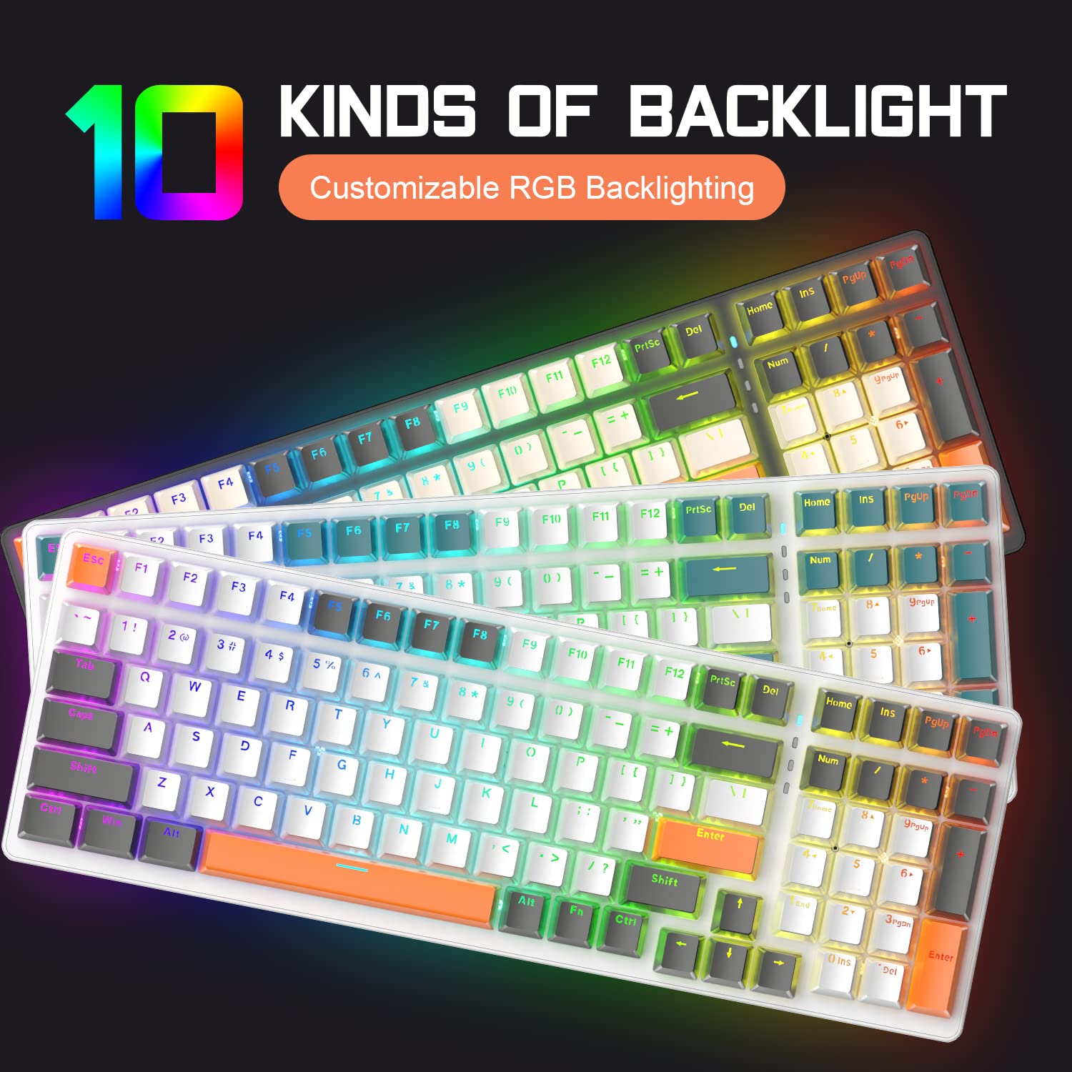 Mua ZIYOU LANG K3 Mechanical Gaming Keyboard 98 Keys with Number pad ...
