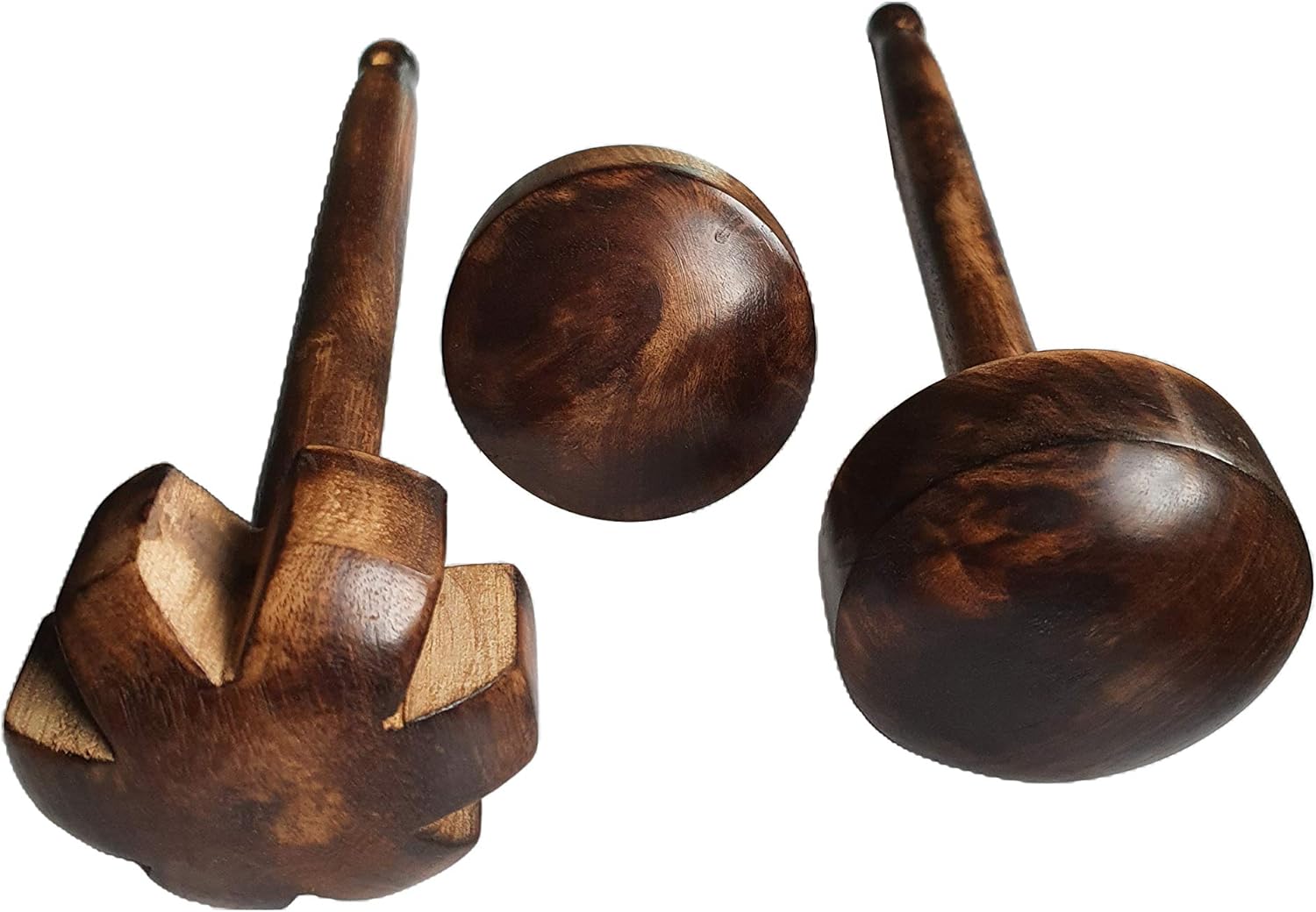 Amazon.com: Wooden Masher Utensil Set – Set of 3 Mango Wood Tampers ...